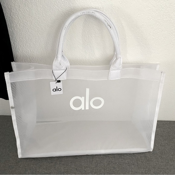 ALO Yoga | Bags | Alo Sheer Clear Tote Beach Shopping Tote Bag Flawed | Poshmark